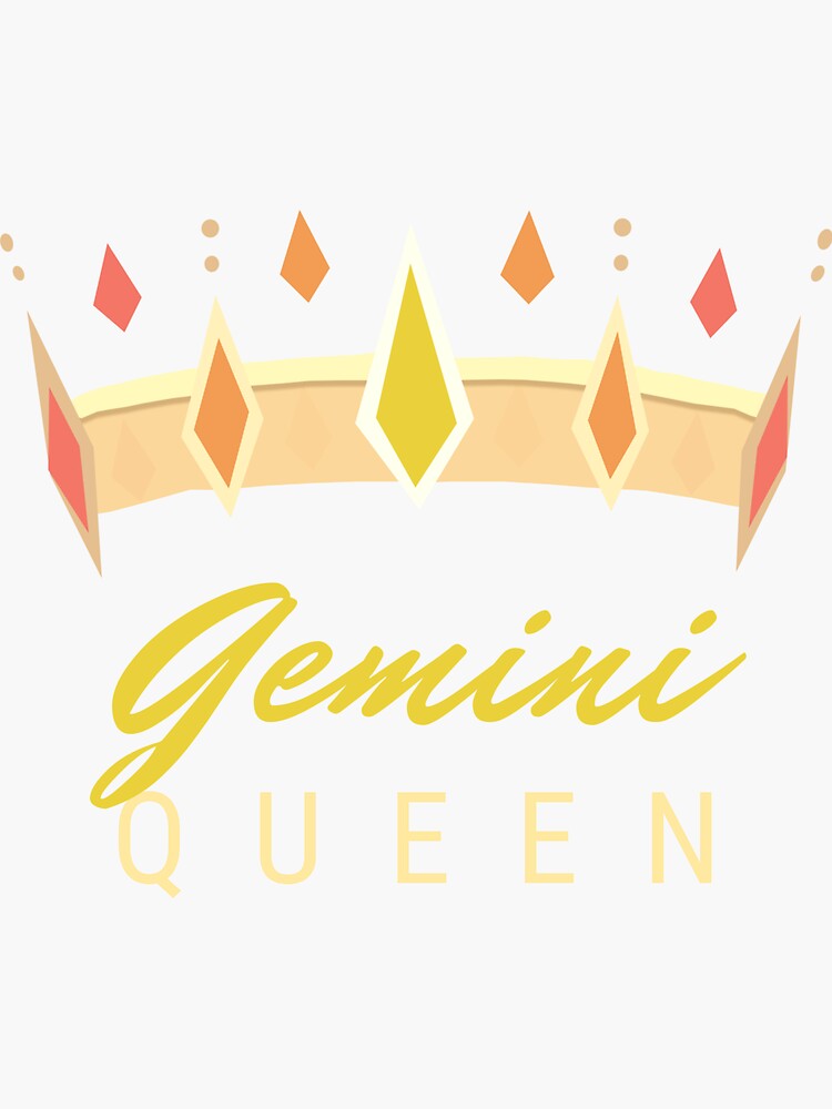 "Gemini Queen" Sticker by TheZodiacT | Redbubble