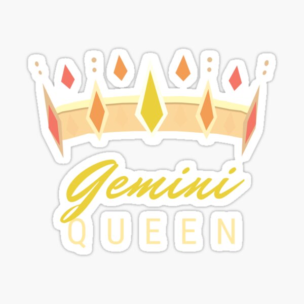 "Gemini Queen" Sticker by TheZodiacT | Redbubble