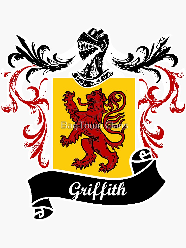 "Griffith Coat of Arms" Sticker for Sale by ljrigby | Redbubble