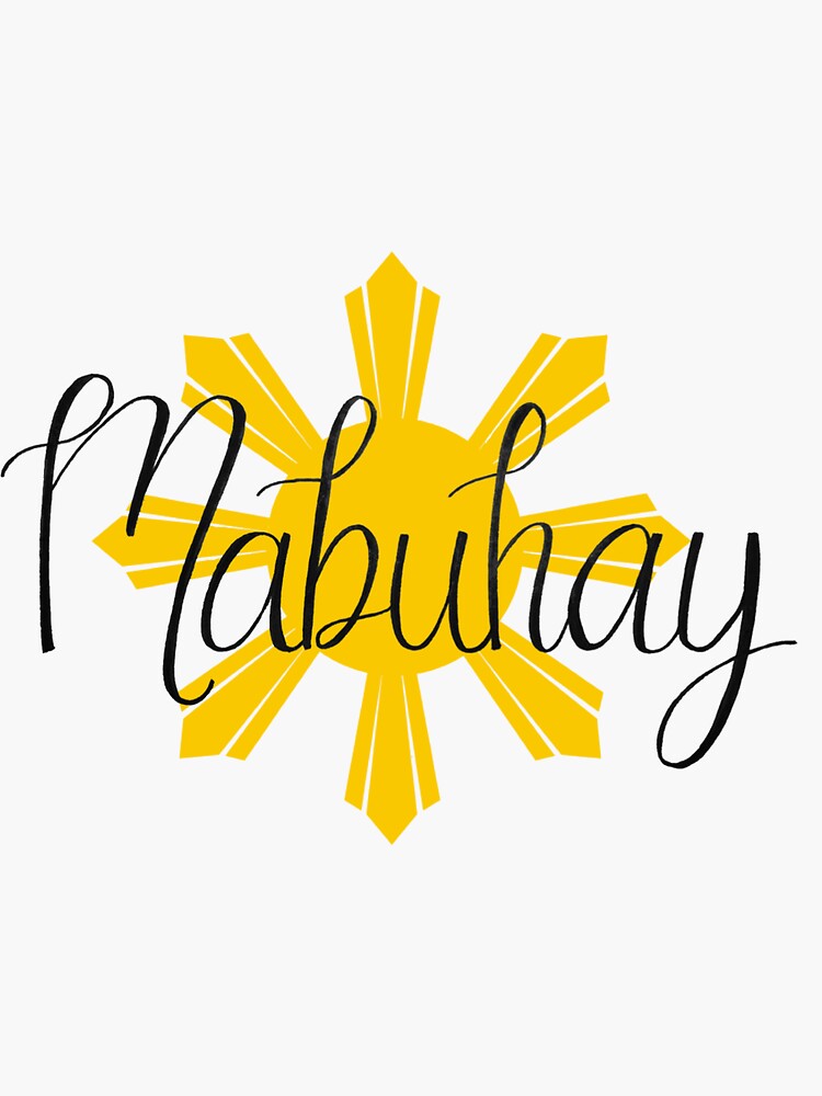 "Mabuhay" Sticker for Sale by sherylandrea | Redbubble