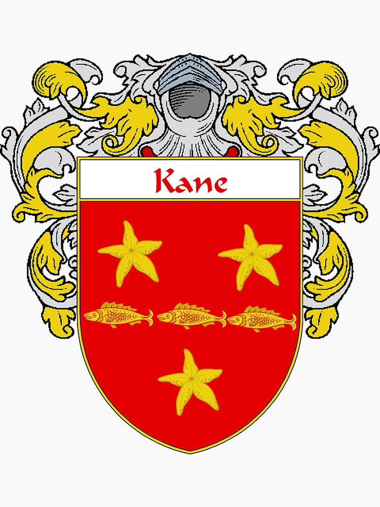 "Kane Coat of Arms/Family Crest" Sticker by IrishArms | Redbubble