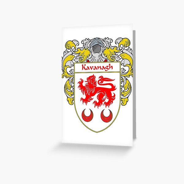 "Kavanagh Coat of Arms/Family Crest" Greeting Card for Sale by William ...