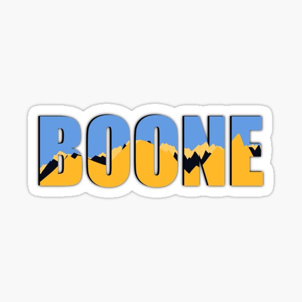 "Boone" Sticker for Sale by BSDoodles | Redbubble
