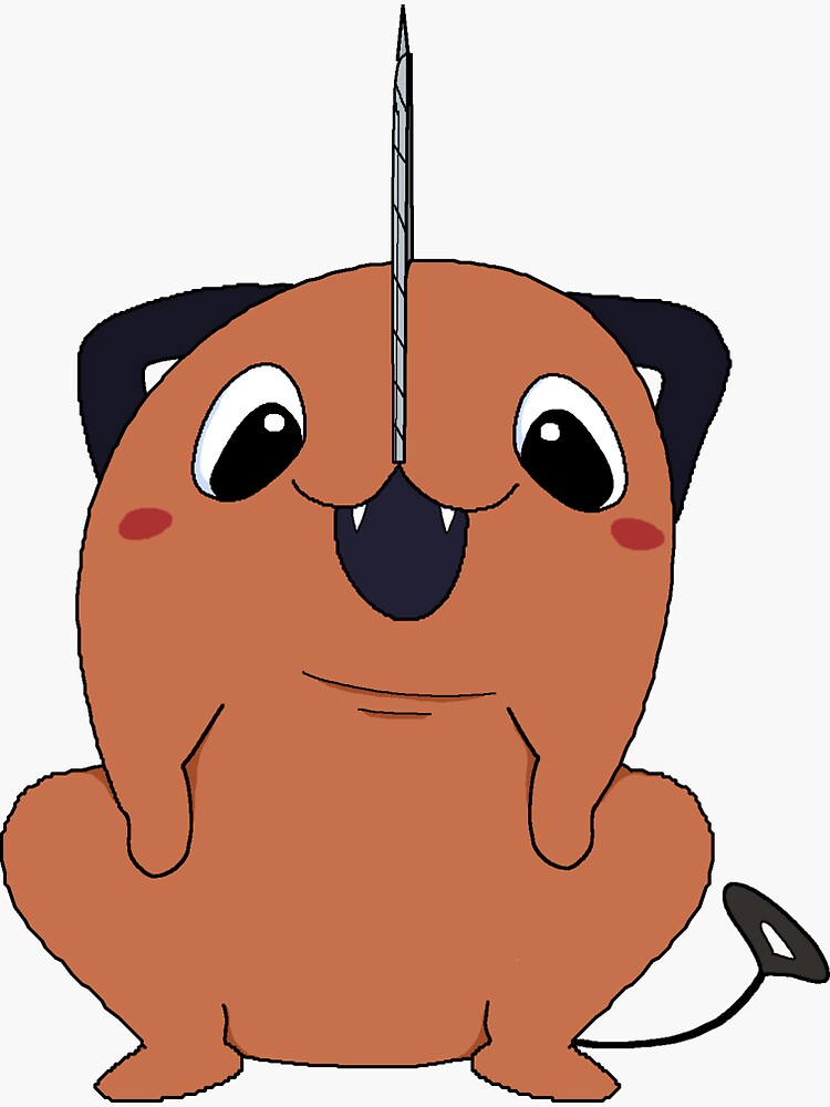 "Chainsaw Man Pochita" Sticker for Sale by Alextchi | Redbubble