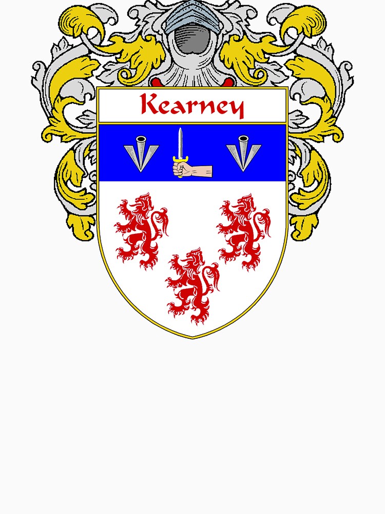"Kearney Coat of Arms/Family Crest" T-shirt for Sale by IrishArms ...