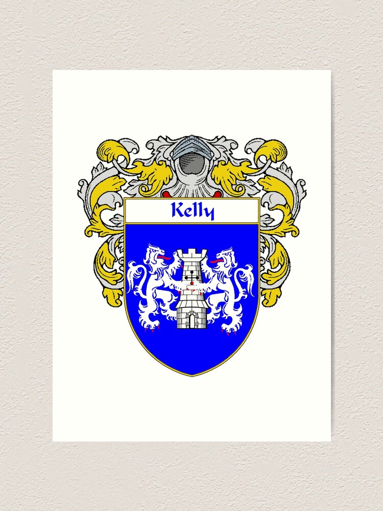 "Kelly Coat of Arms/Family Crest" Art Print by IrishArms | Redbubble