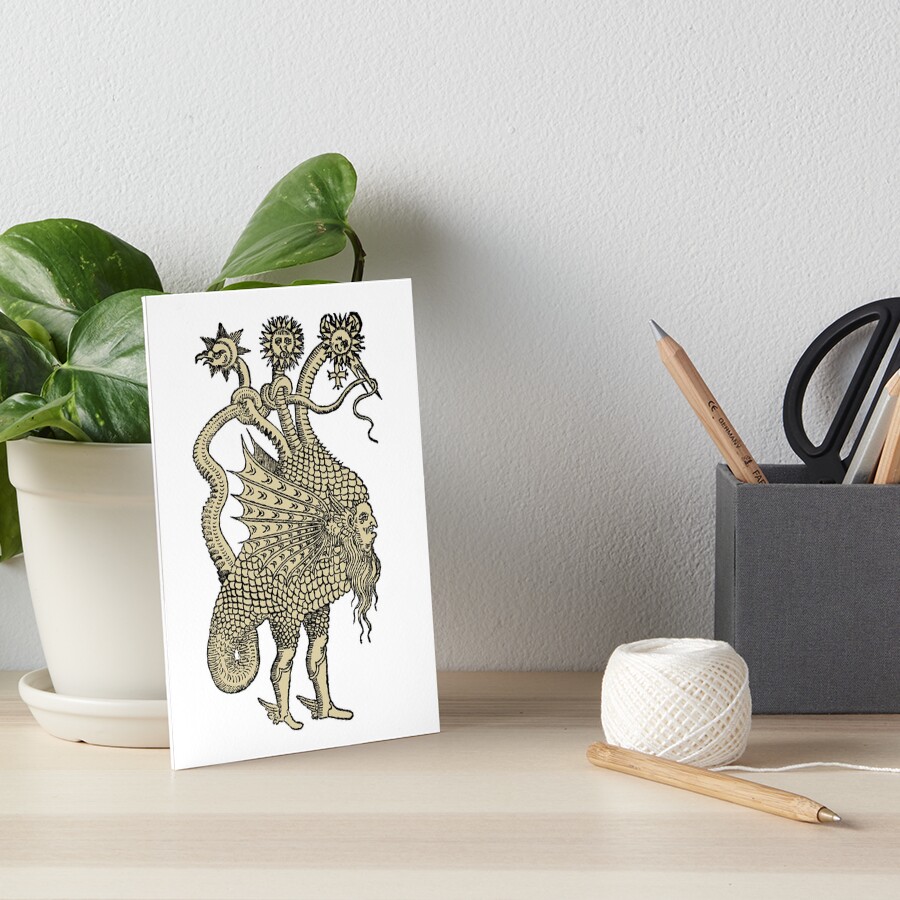 "Python Mercury, vintage alchemy illustration" Art Print for Sale by ...