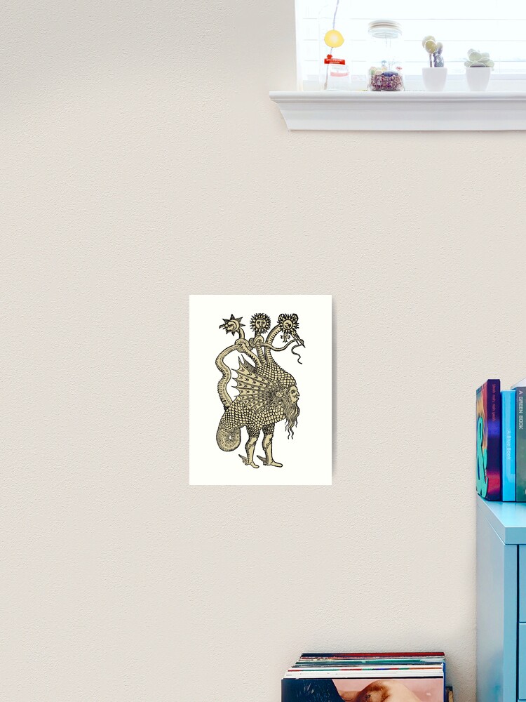 "Python Mercury, vintage alchemy illustration" Art Print for Sale by ...