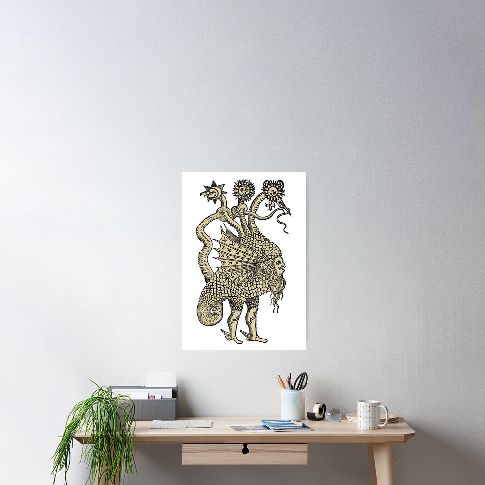 "Python Mercury, vintage alchemy illustration" Art Print for Sale by ...
