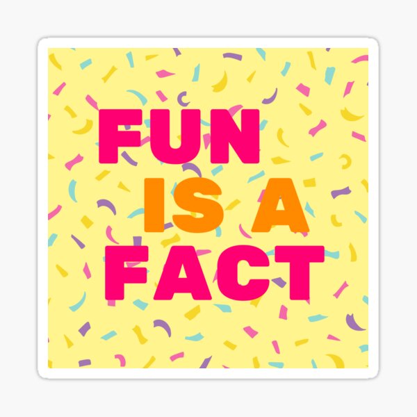 "Fun Fact Sticker" Sticker by andromedadraws | Redbubble