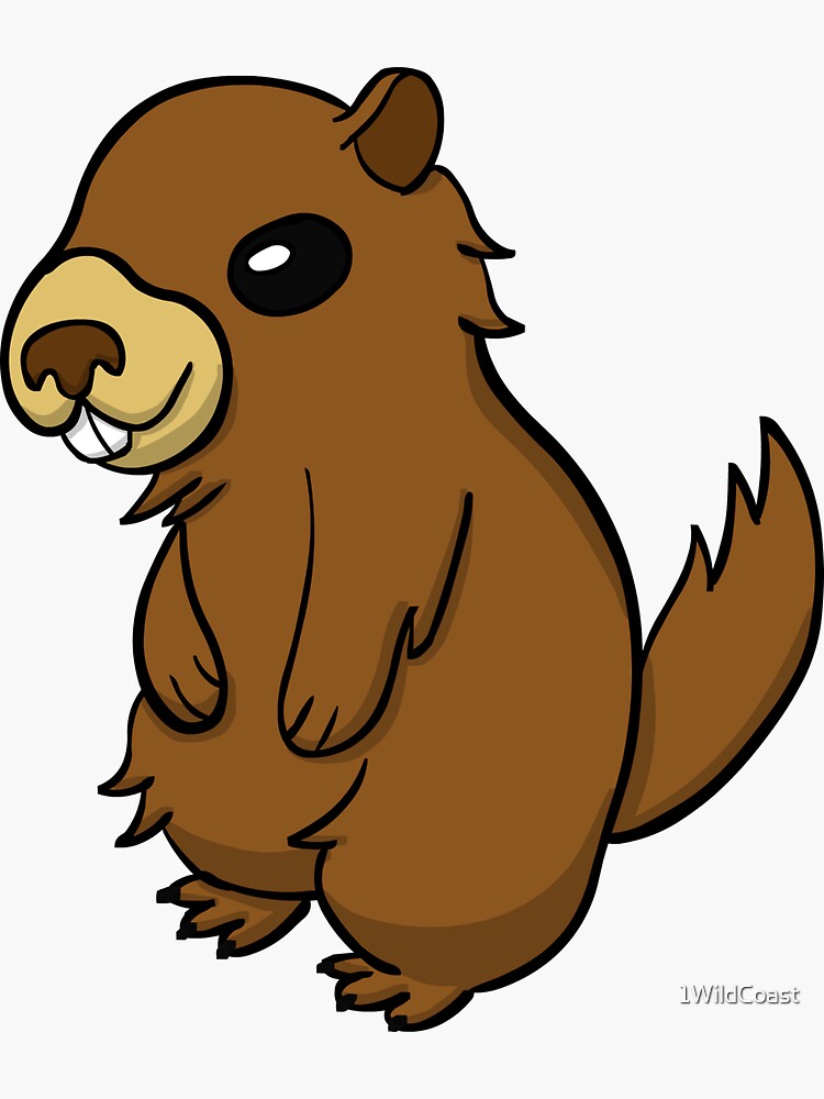 "Cute Vancouver Island Marmot Sticker" Sticker for Sale by 1WildCoast ...