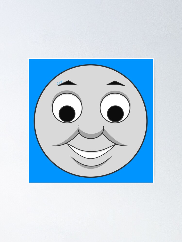 "Thomas (happy face TV ver.)" Poster for Sale by corzamoon | Redbubble