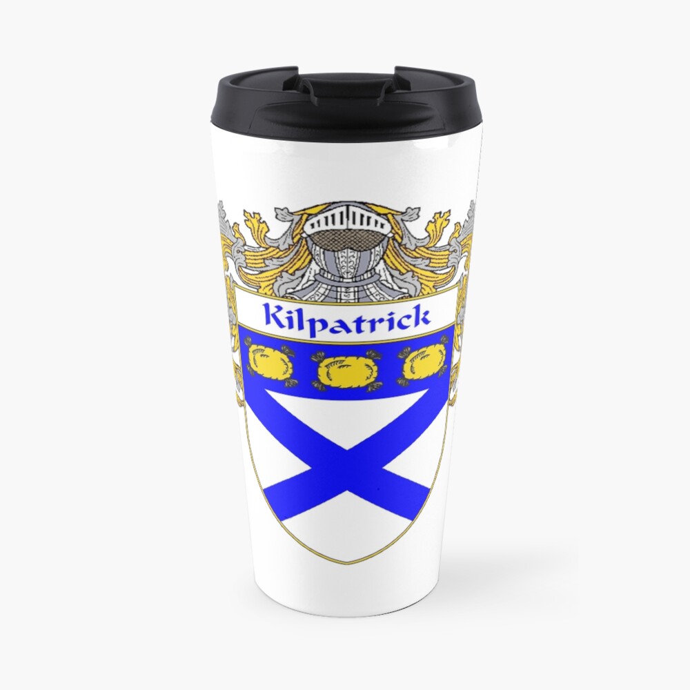 "Kilpatrick Coat of Arms/Family Crest" Travel Coffee Mug for Sale by ...