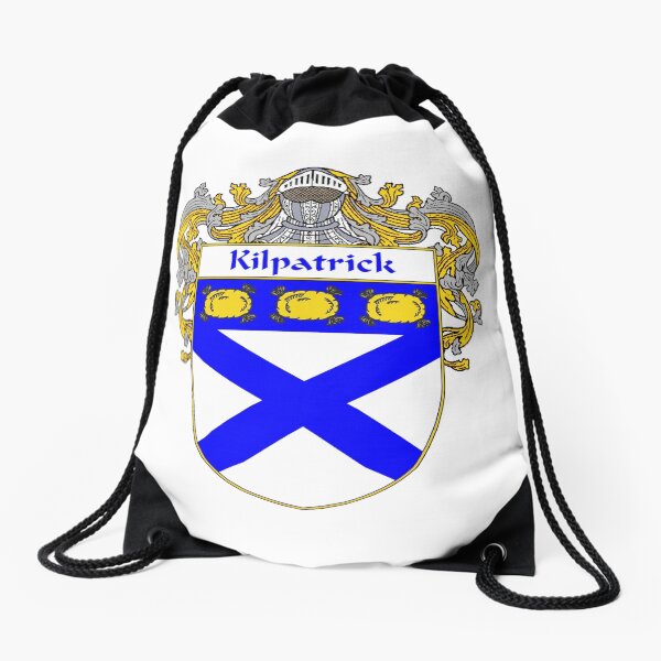 "Kilpatrick Coat of Arms/Family Crest" Drawstring Bag for Sale by ...