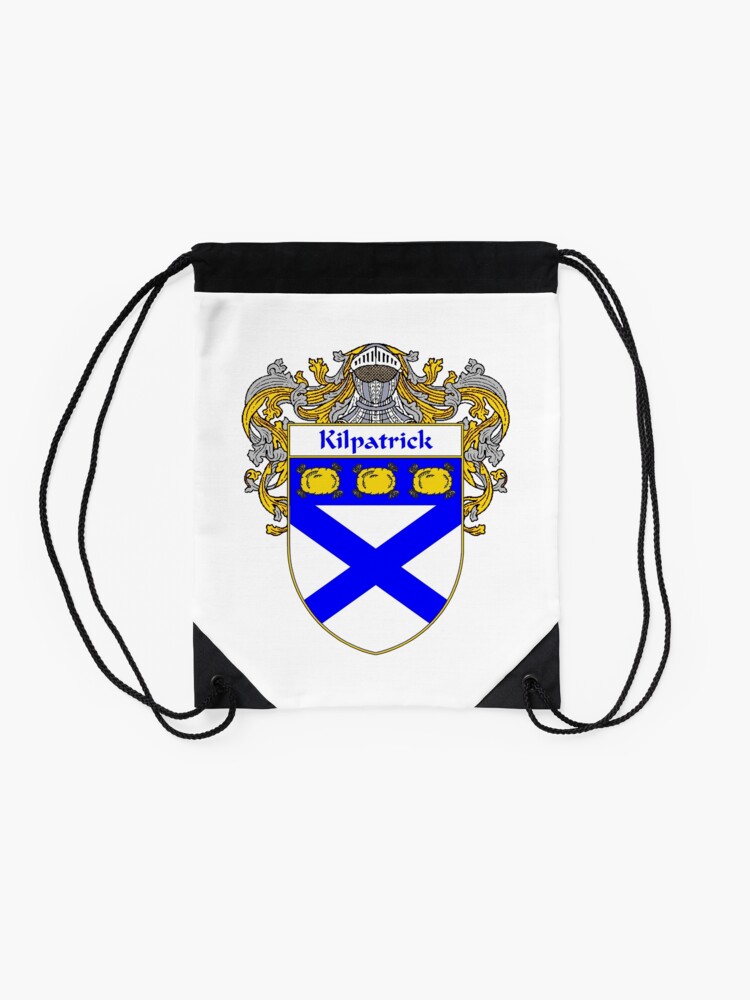 "Kilpatrick Coat of Arms/Family Crest" Drawstring Bag for Sale by ...
