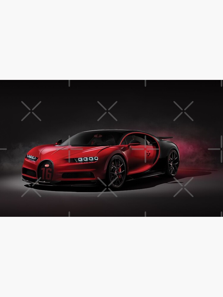 "Red Bugatti Chiron" Poster for Sale by erinejackson | Redbubble