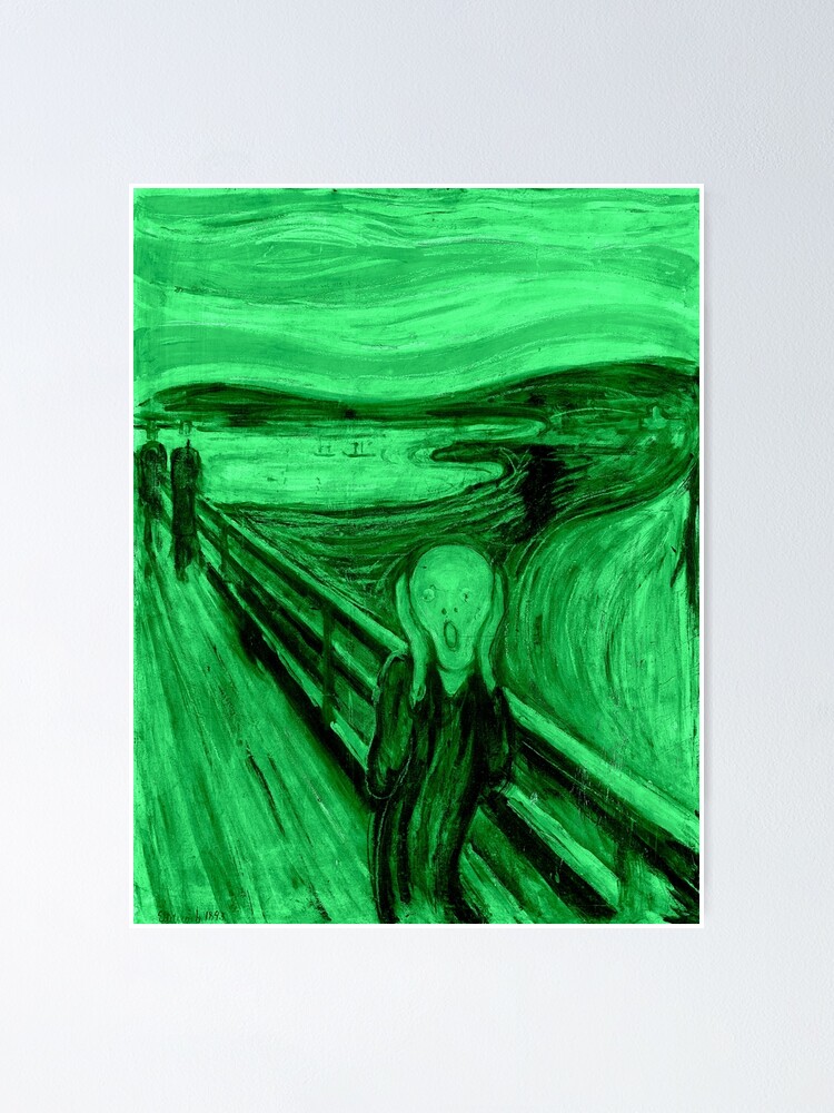 "The Scream by Edvard Munch (Alien Version)" Poster for Sale by ...