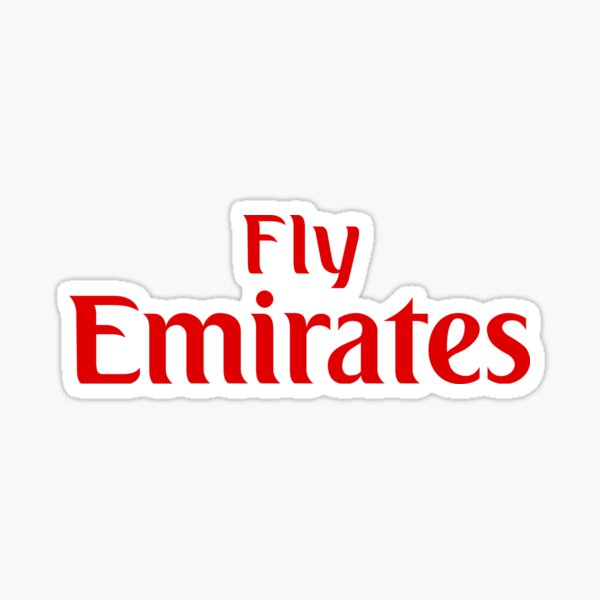 Sticker: Fly Emirates | Redbubble