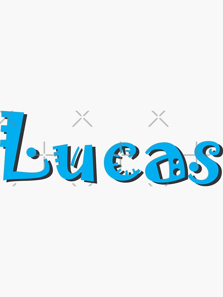 "LUCAS - Personalised Name Tag" Sticker by KidsShack | Redbubble