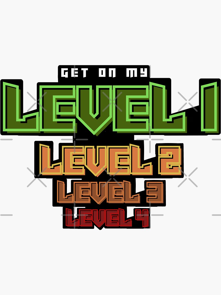 "GET ON MY LEVEL (Sojabohne)" Sticker von Soybean-Turu | Redbubble