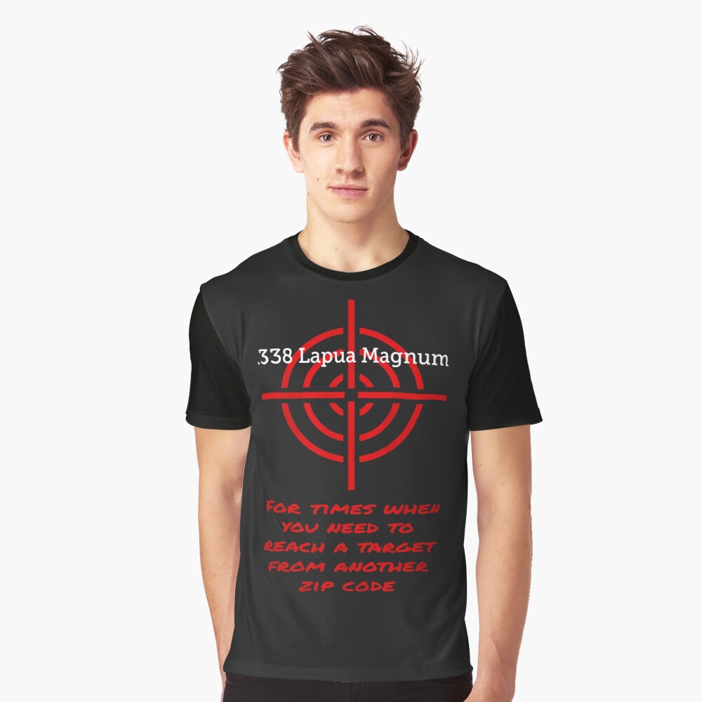 "338 LAPUA Premium magnum T Shirt Classic Guys Unisex Tee Best Women ...