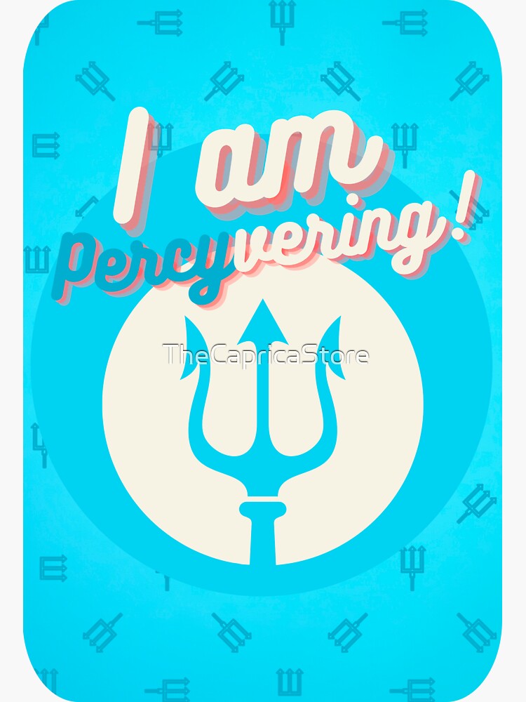 "Percy Jackson Pun Design" Sticker for Sale by TheCapricaStore | Redbubble