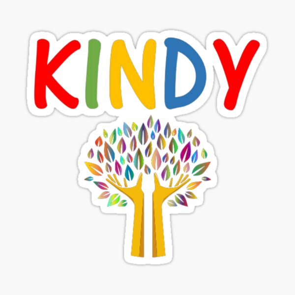 "Kindy. rainbow hands" Sticker for Sale by thekidsprint | Redbubble