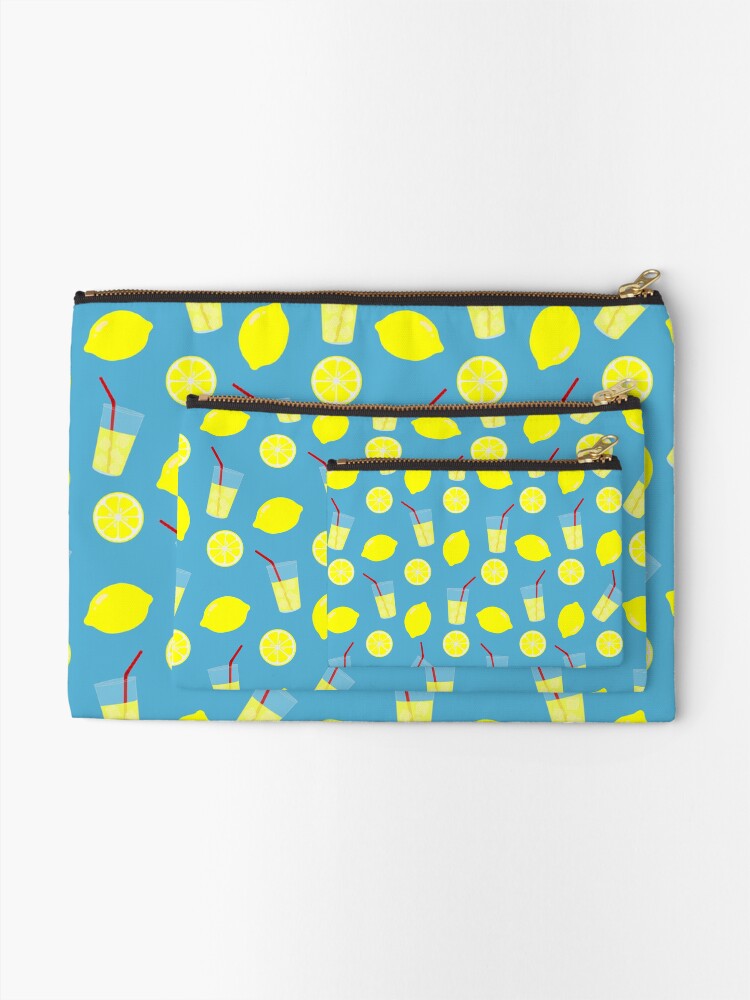 "Lemonade Lemon Cute Summer Pattern" Zipper Pouch for Sale by Miss Tea ...