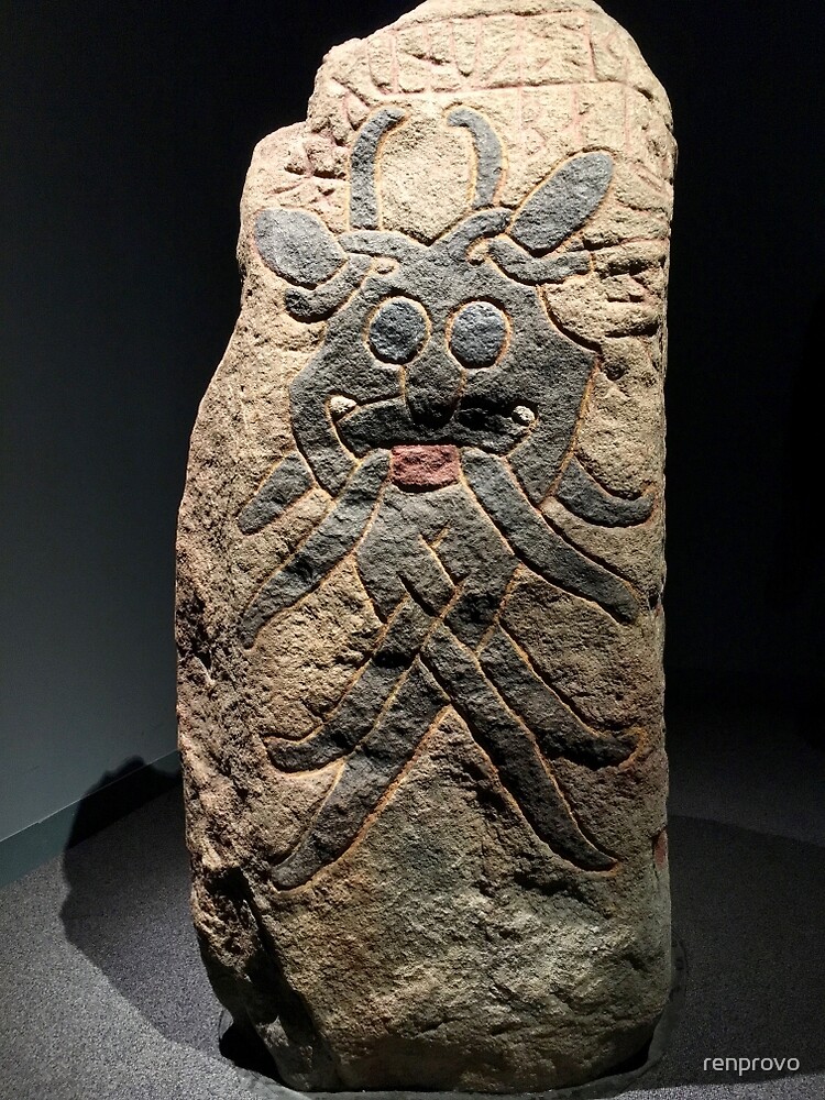 "Denmark - Højbjerg Moesgaard Museum Viking Age Mask Stone ...