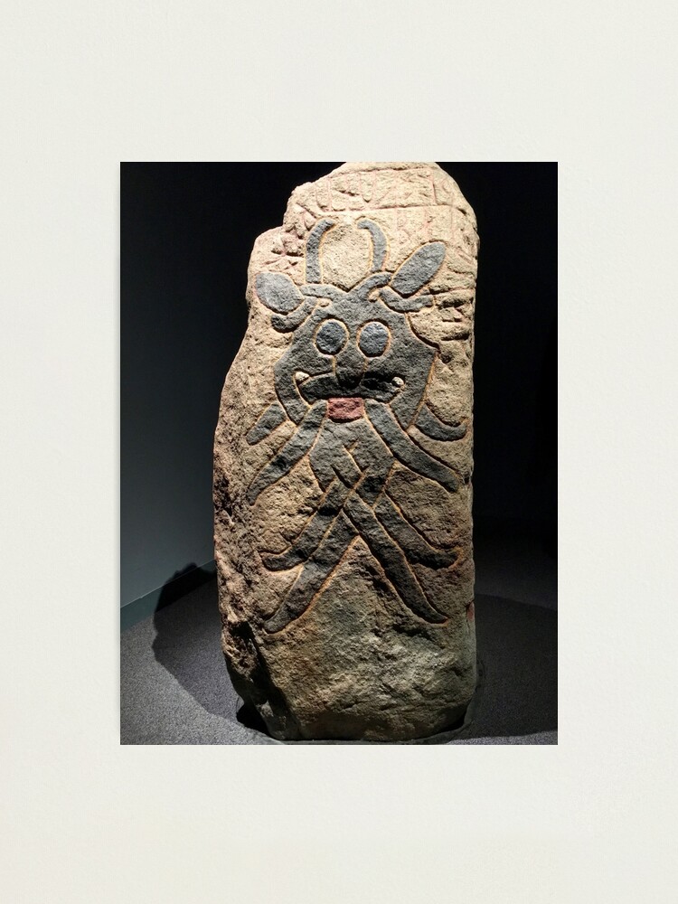 "Denmark - Højbjerg Moesgaard Museum Viking Age Mask Stone ...