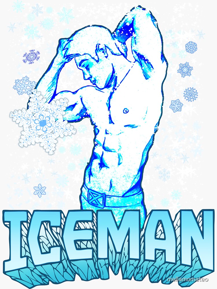 "Iceman" Sticker by mellamomateo | Redbubble
