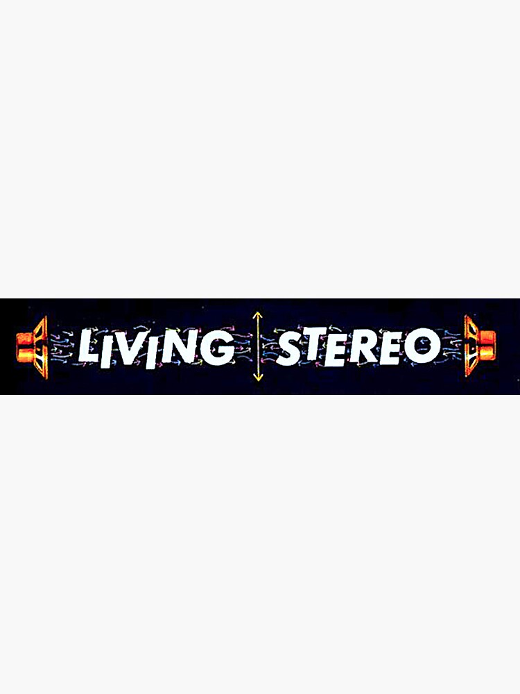 "Living Stereo Retro Logo" Sticker for Sale by empanadilla | Redbubble