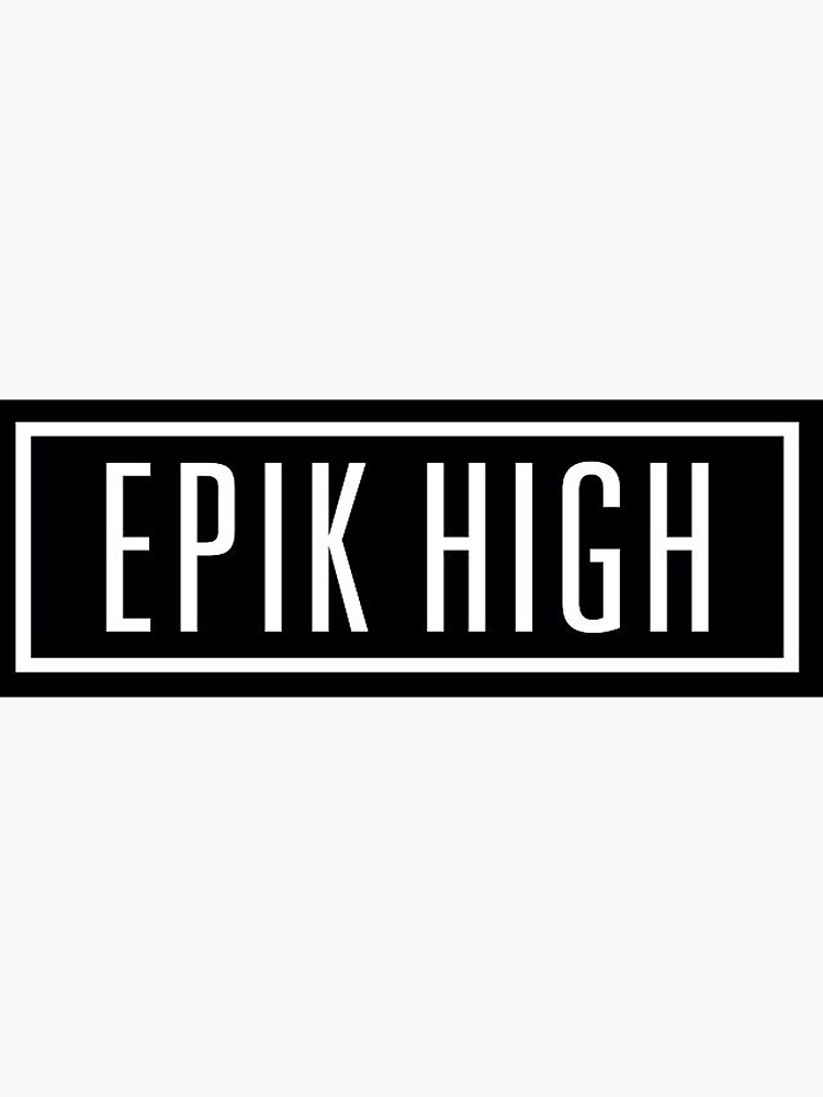 "Epik High." Sticker for Sale by Carnets | Redbubble