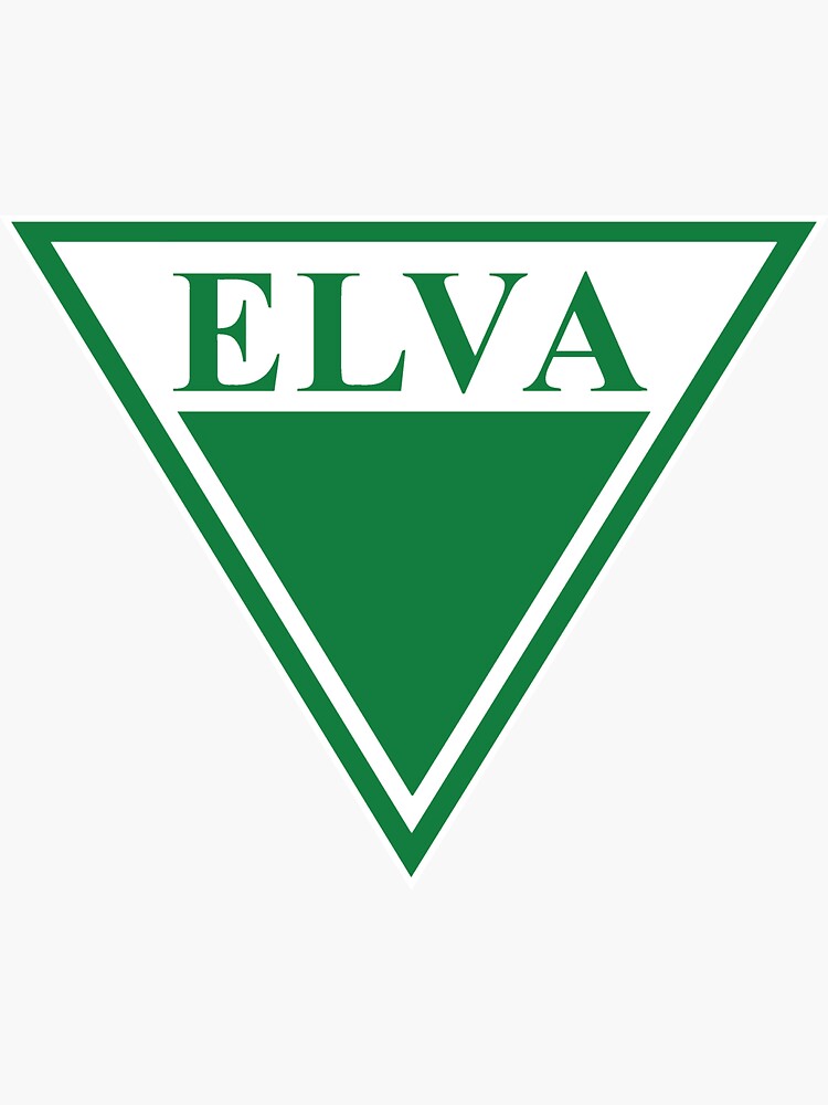 "CAR-Elva LOGO" Sticker by Kini501auto | Redbubble