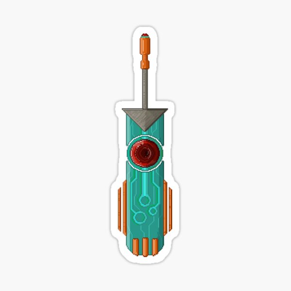 "Pixel Transistor" Sticker by Degaz | Redbubble