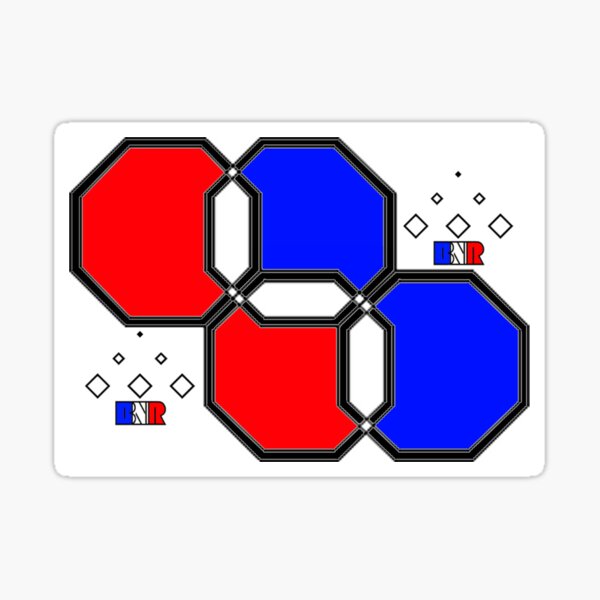 "팔각(8K)" Sticker for Sale by BNRSTORE | Redbubble
