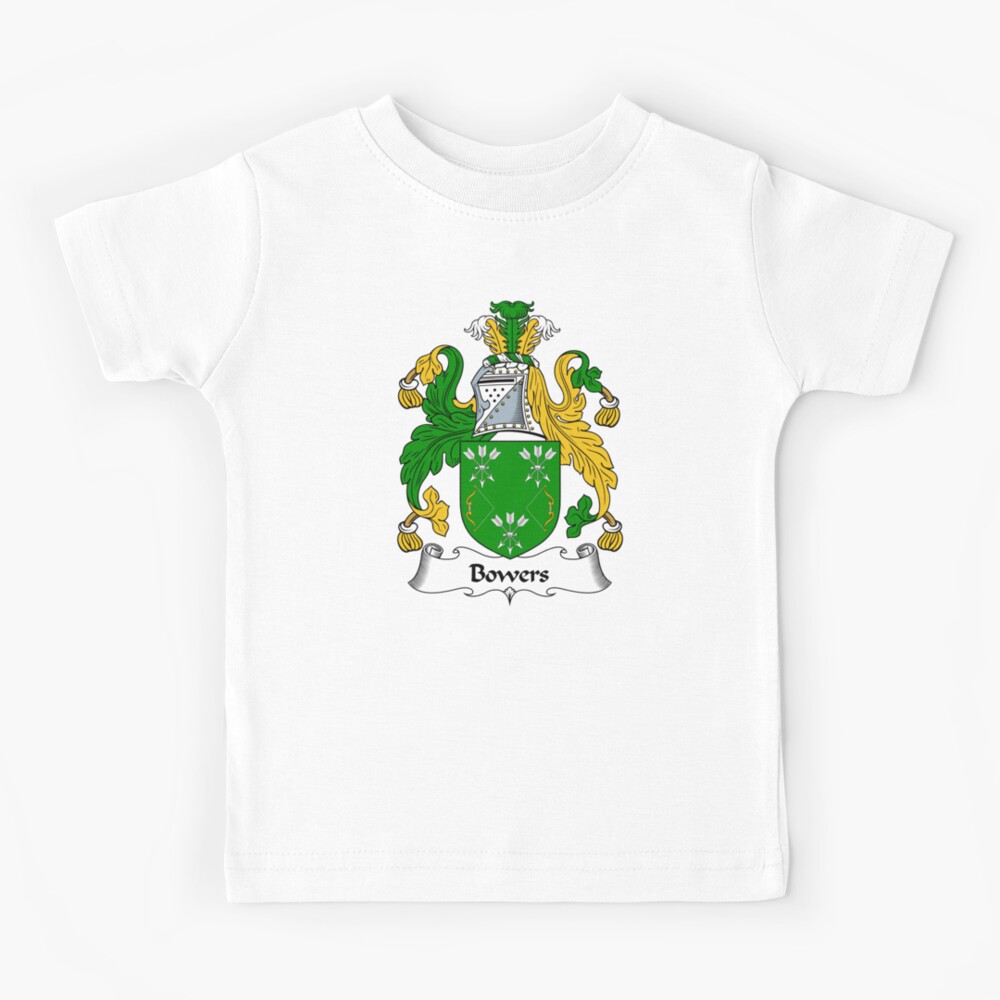 "Bowers Coat of Arms / Bowers Family Crest" Kids T-Shirt for Sale by ...