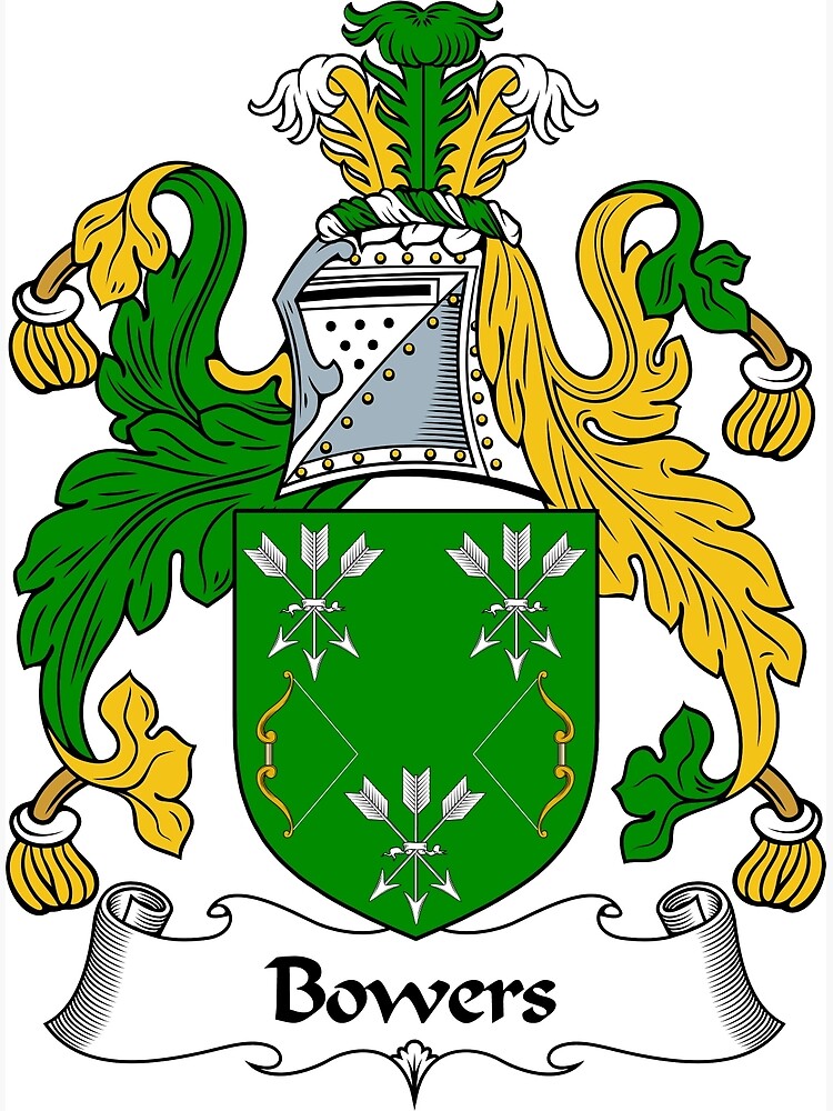 "Bowers Coat of Arms / Bowers Family Crest" Art Print for Sale by ...