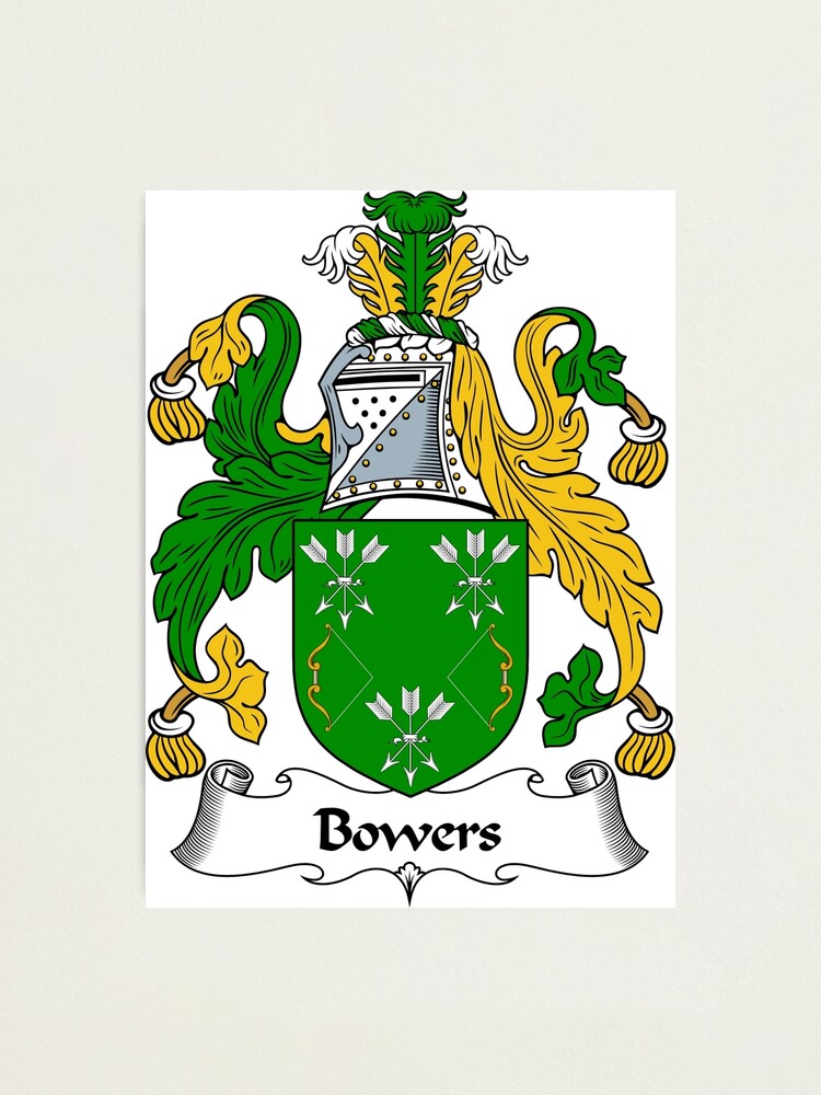 "Bowers Coat of Arms / Bowers Family Crest" Photographic Print by ...