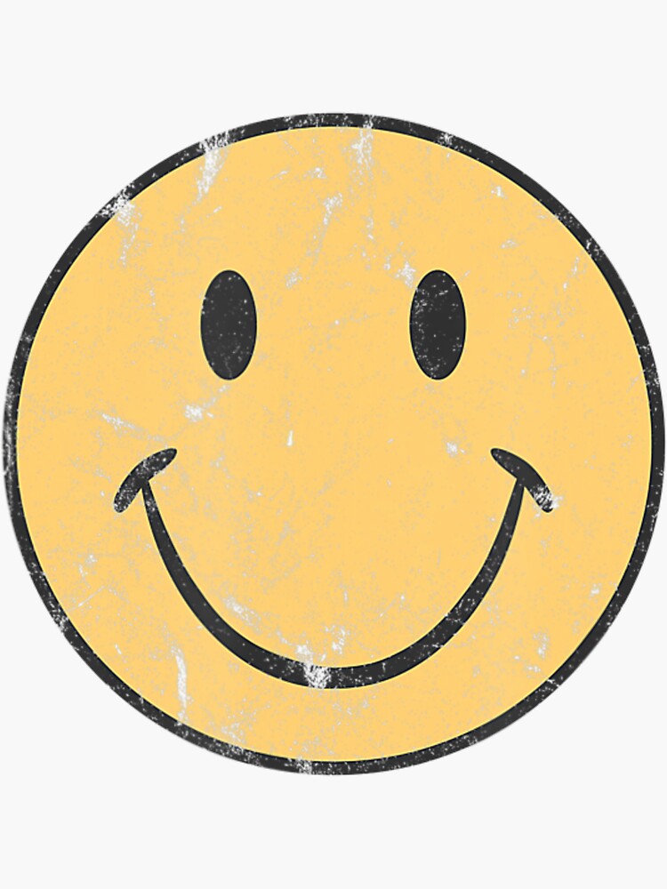 Pegatina «Happy Face Retro 70S 80S Vintage 70S» de QuinnTobinArt ...
