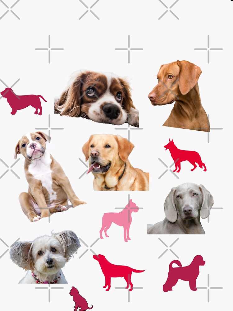 "Dog stickers pack , funny dogs stickers pack" 12 stickers in one price ...