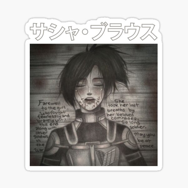 "SASHA BRAUS" Sticker for Sale by elosgin | Redbubble