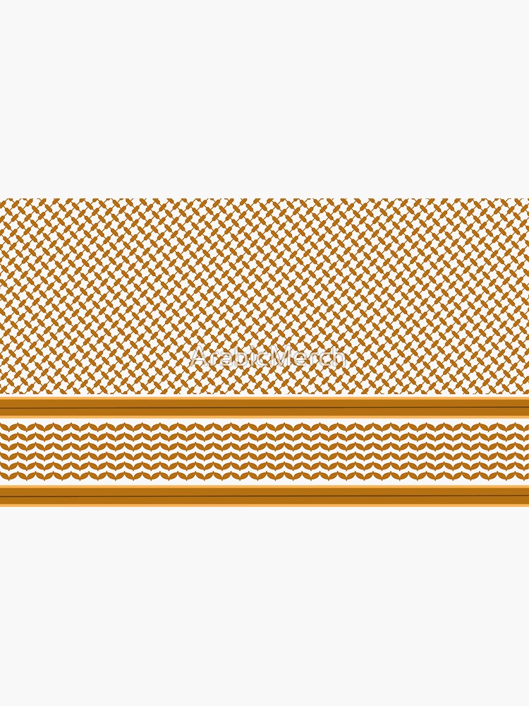"Tan Shemagh Design" Sticker by ArabicMerch | Redbubble