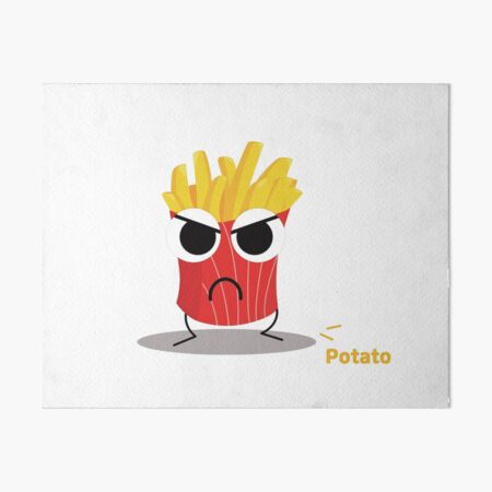 "Angry French fries character " Art Board Print by RODEMSHOP | Redbubble