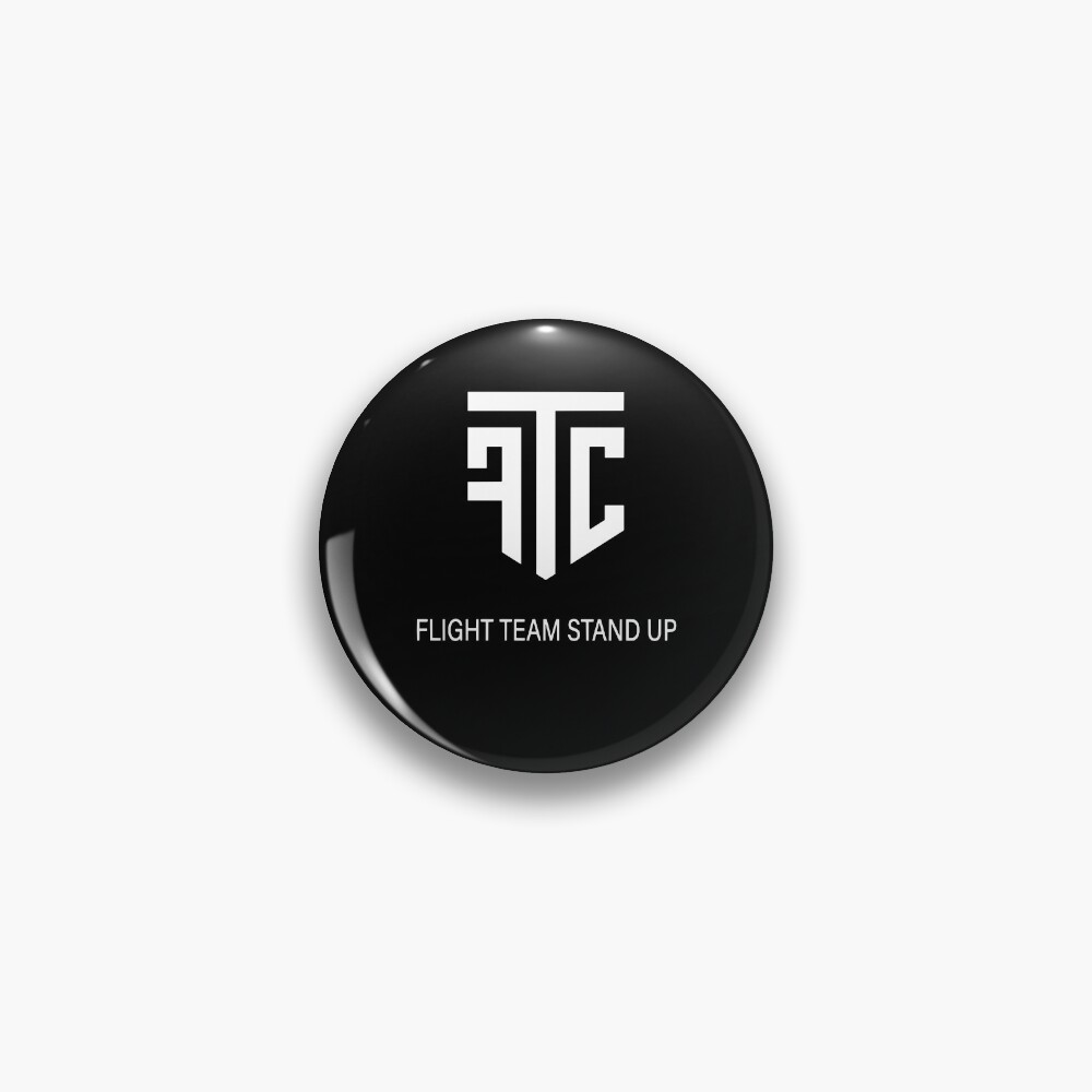 "Flightreacts Merch Flight Team Stand Up Ftc Logo" Pin for Sale by ...