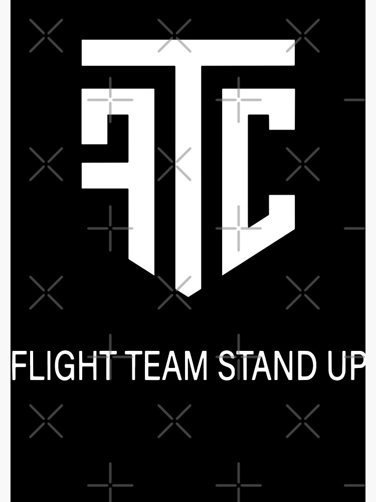 "Flightreacts Merch Flight Team Stand Up Ftc Logo" Spiral Notebook by ...