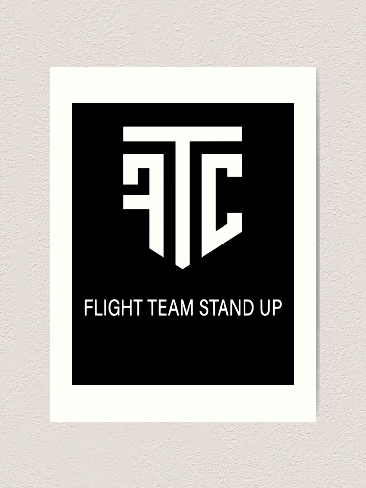 "Flightreacts Merch Flight Team Stand Up Ftc Logo" Art Print for Sale ...
