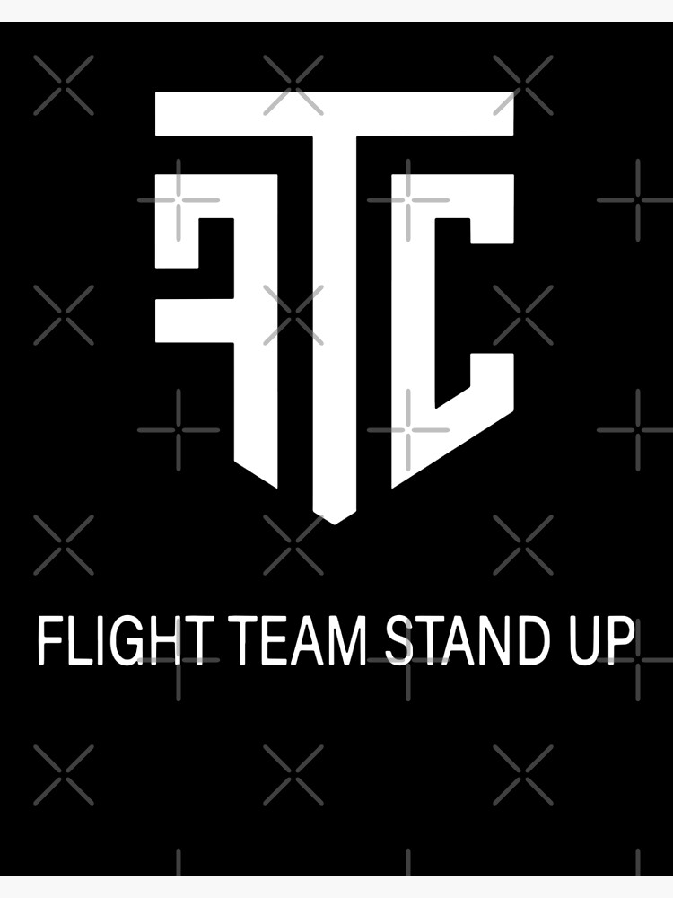 "Flightreacts Merch Flight Team Stand Up Ftc Logo" Art Print for Sale ...