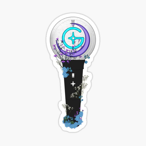 "GFriend Floral Lightstick kpop " Sticker for Sale by RetroAttic ...