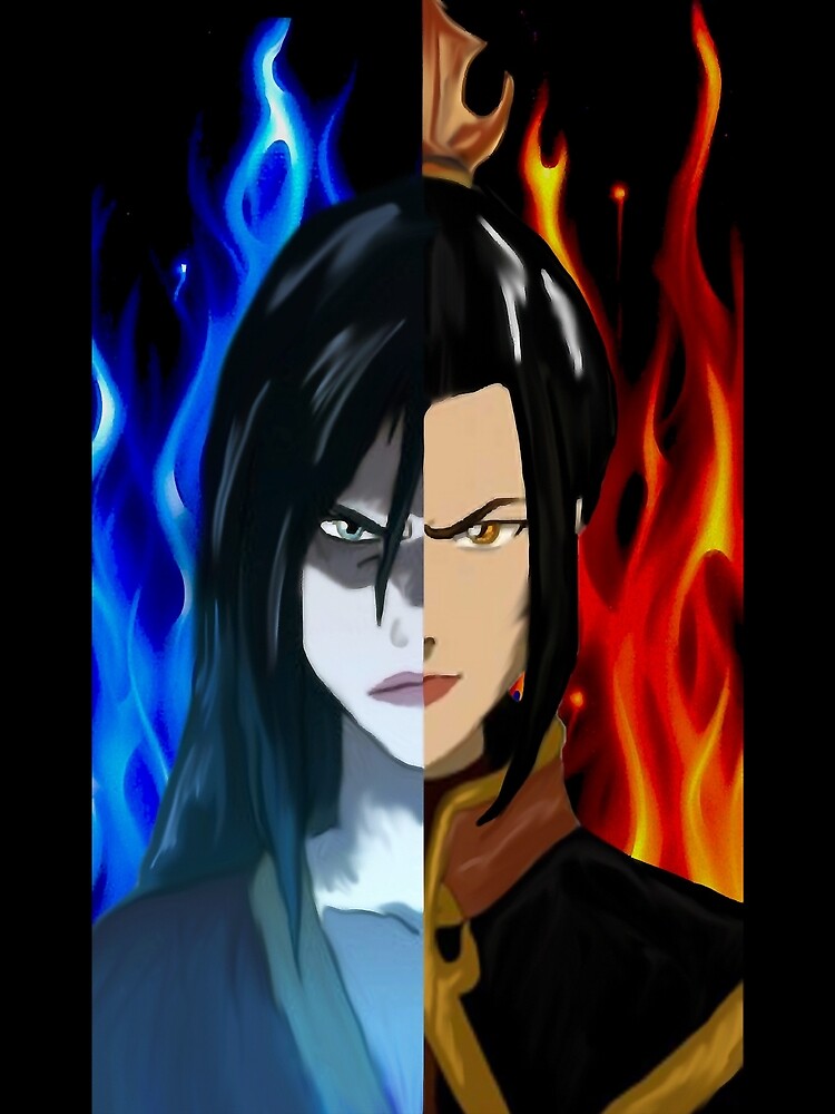"Azula Fire Princess - Fire Lord Azula split T-Shirt" Art Print by ...